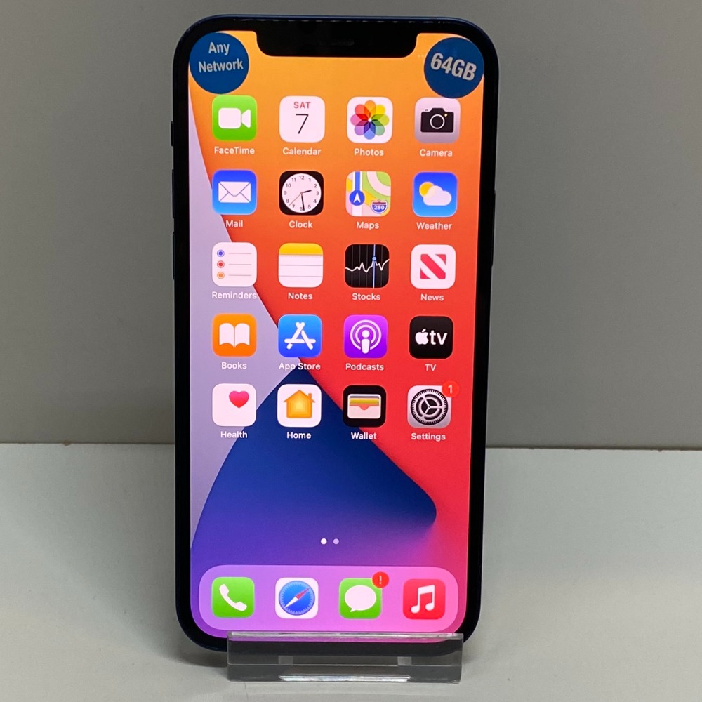 Pre-owned Apple iPhone 12 Unlocked Model A2403 64GB in Blue - Own4Less